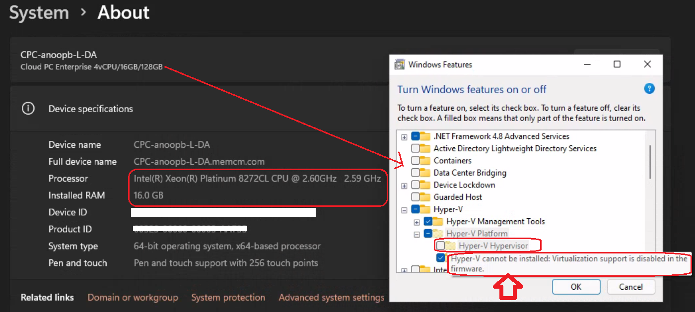 Windows 11 Cloud PC Enable Windows Subsystem For Linux Android Sandbox ... Windows 11 Cloud PC Enable Windows Subsystem For Linux Android Sandbox ...
