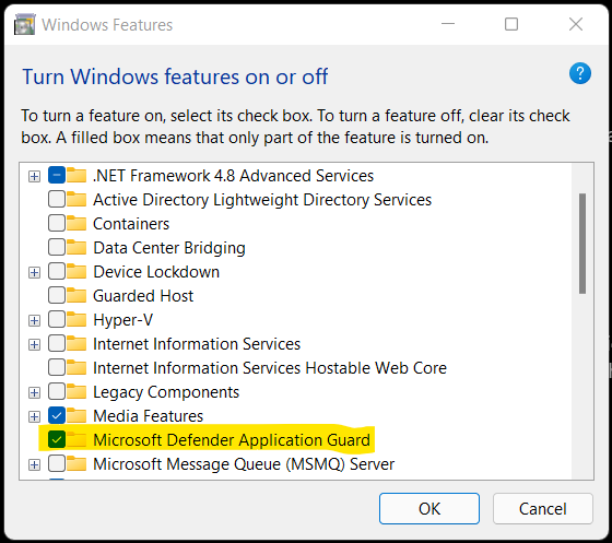 Install Microsoft Windows Defender Application Guard For Edge HTMD Blog Install Microsoft Windows Defender Application Guard For Edge HTMD Blog