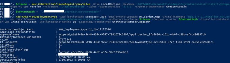 Create Script Deployment Type Using Powershell For Sccm Exe Application Htmd Blog