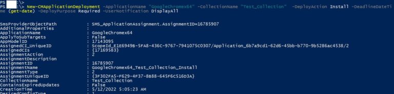 Create Sccm Application Deployment Using Powershell Htmd Blog