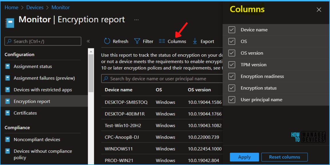 Intune Device Encryption Status Report Htmd Blog