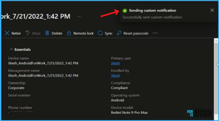 Send Custom Notifications To Users Using Intune Mem Portal Htmd Blog