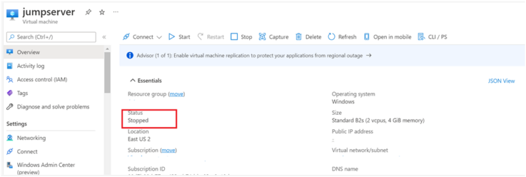 Reboot The VM From Azure Portal Vs Operating System HTMD Blog