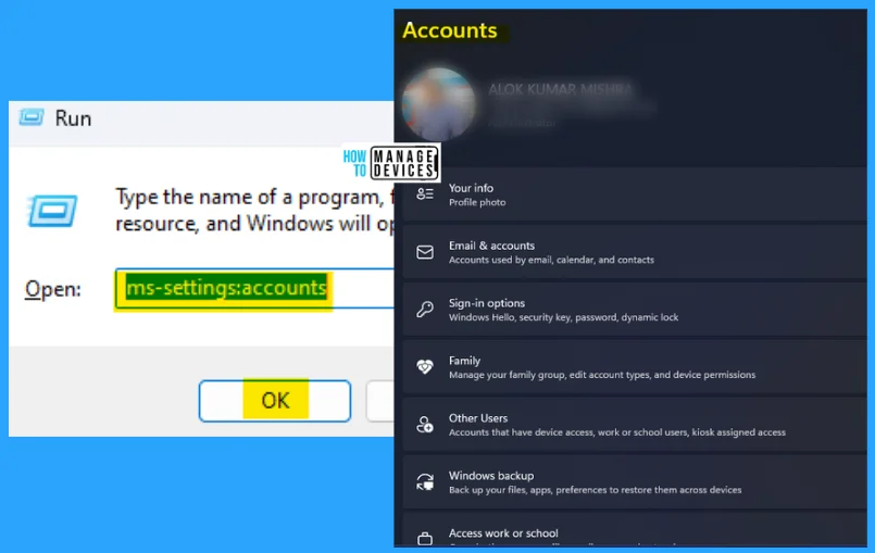 13 Useful Run Commands For Accounts Settings | Windows 11 HTMD Blog 13 Useful Run Commands For Accounts Settings | Windows 11 HTMD Blog