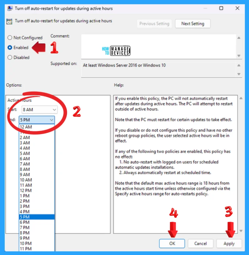 Set Active Hours To Avoid Random Restarts In Windows 11 HTMD Blog Set Active Hours To Avoid Random Restarts In Windows 11 HTMD Blog