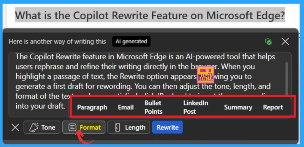 Enable Disable Copilot Rewrite Feature On Microsoft Edge HTMD Blog Enable Disable Copilot Rewrite Feature On Microsoft Edge HTMD Blog