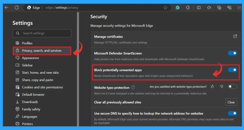Importance Of Potentially Unwanted App Protection In Microsoft Edge ... Importance Of Potentially Unwanted App Protection In Microsoft Edge ...