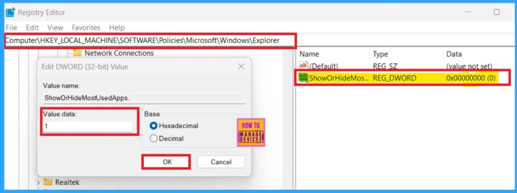 4 Methods To Enable Disable Most Used Apps List On Start Menu In ... 4 Methods To Enable Disable Most Used Apps List On Start Menu In ...